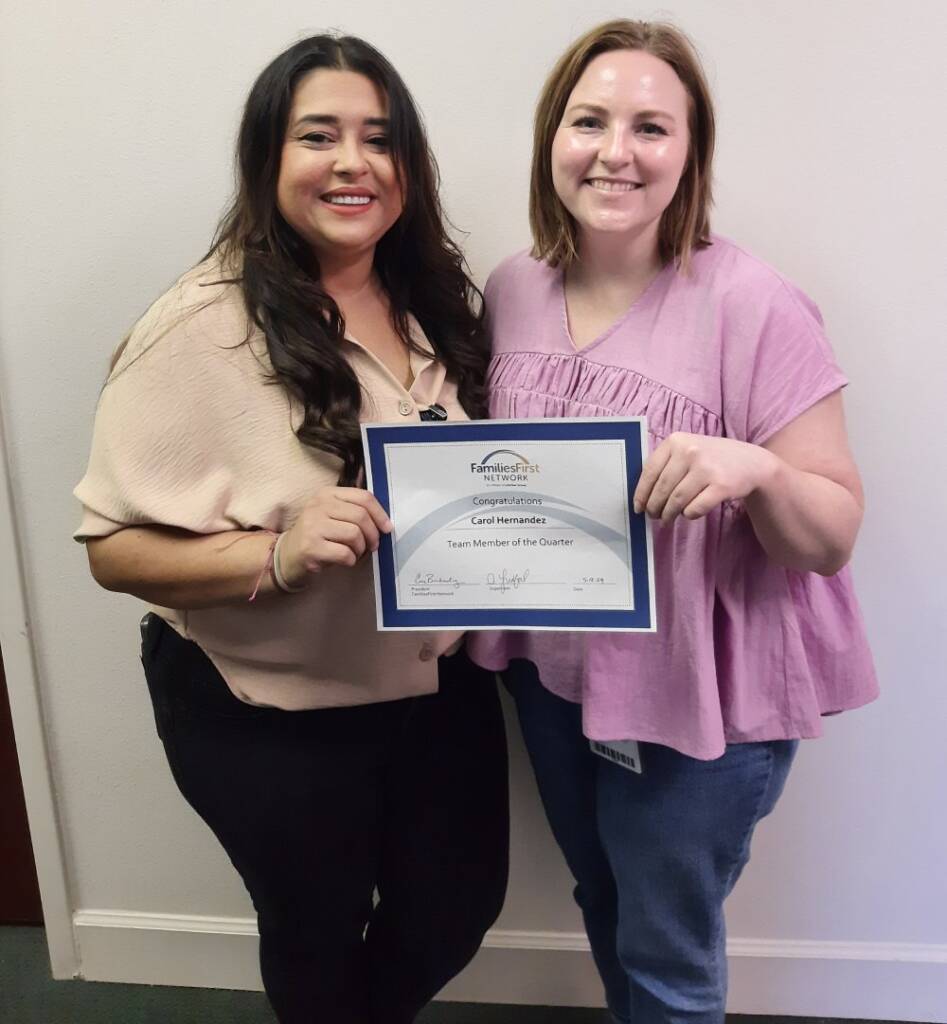 Congratulations to FamiliesFirst Network Team Member of the Quarter ...