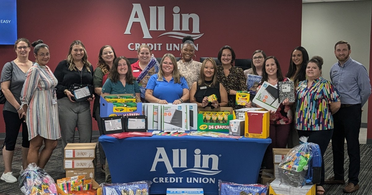 All in Credit Union donates school supplies to FamiliesFirst Network ...